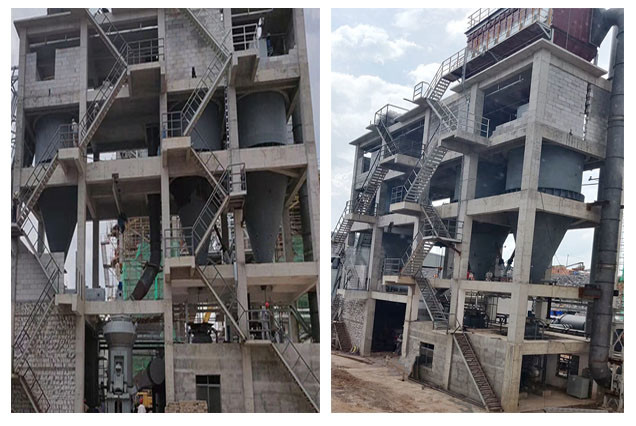 HVM Vertical Coal Bauxite Grinding Mill Powder Line In Cement Plant